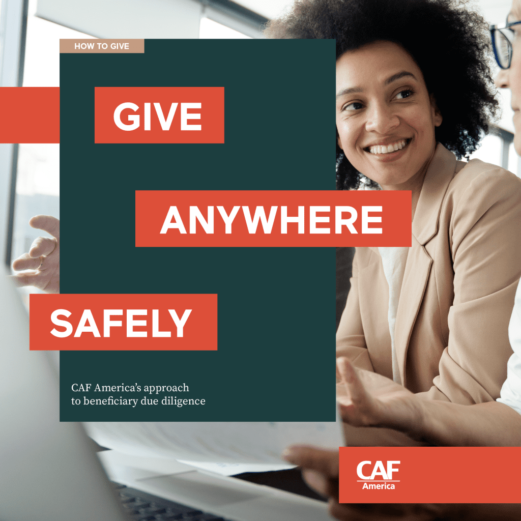 Give Anywhere Safely: CAF America's Approach to Beneficiary Due ...